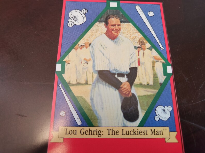 Lou Gehrig the Luckiest Man Collectible Plate, Limited Edition, the Legends of Baseball, Delphi ...