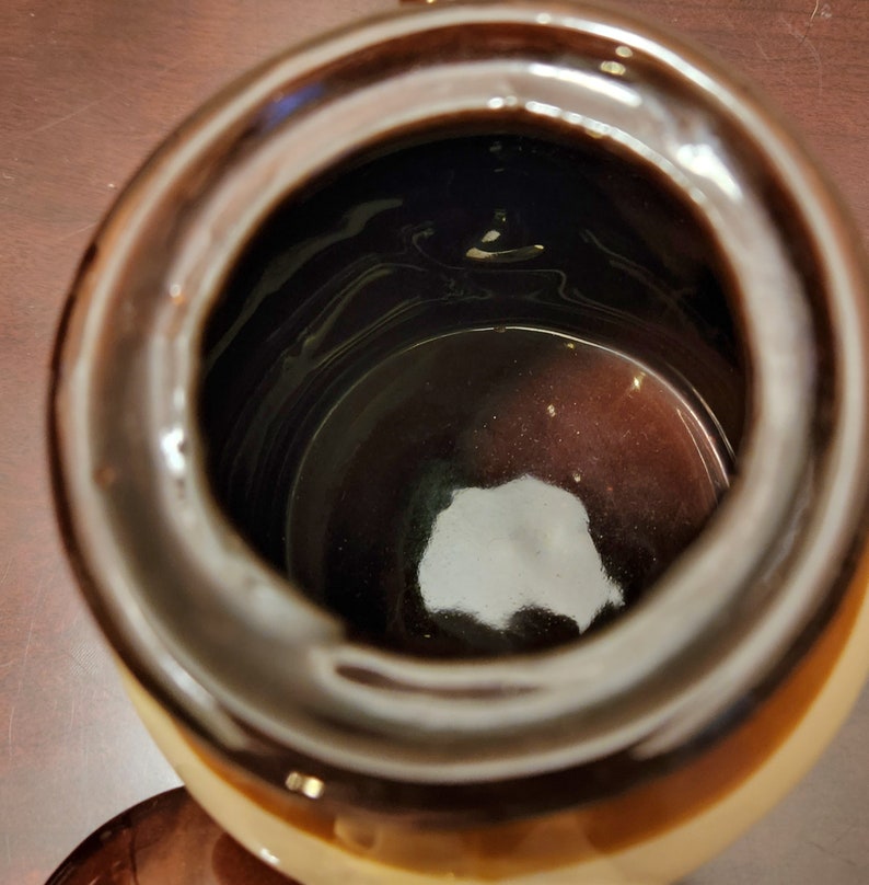 Vintage Brown & Beige Ceramic Tea Set With a Teapot and 5 - Etsy