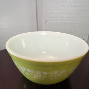Pyrex 1 1/2 QT 402 Crazy Daisy Spring Blossom Nesting Mixing Bowl ...