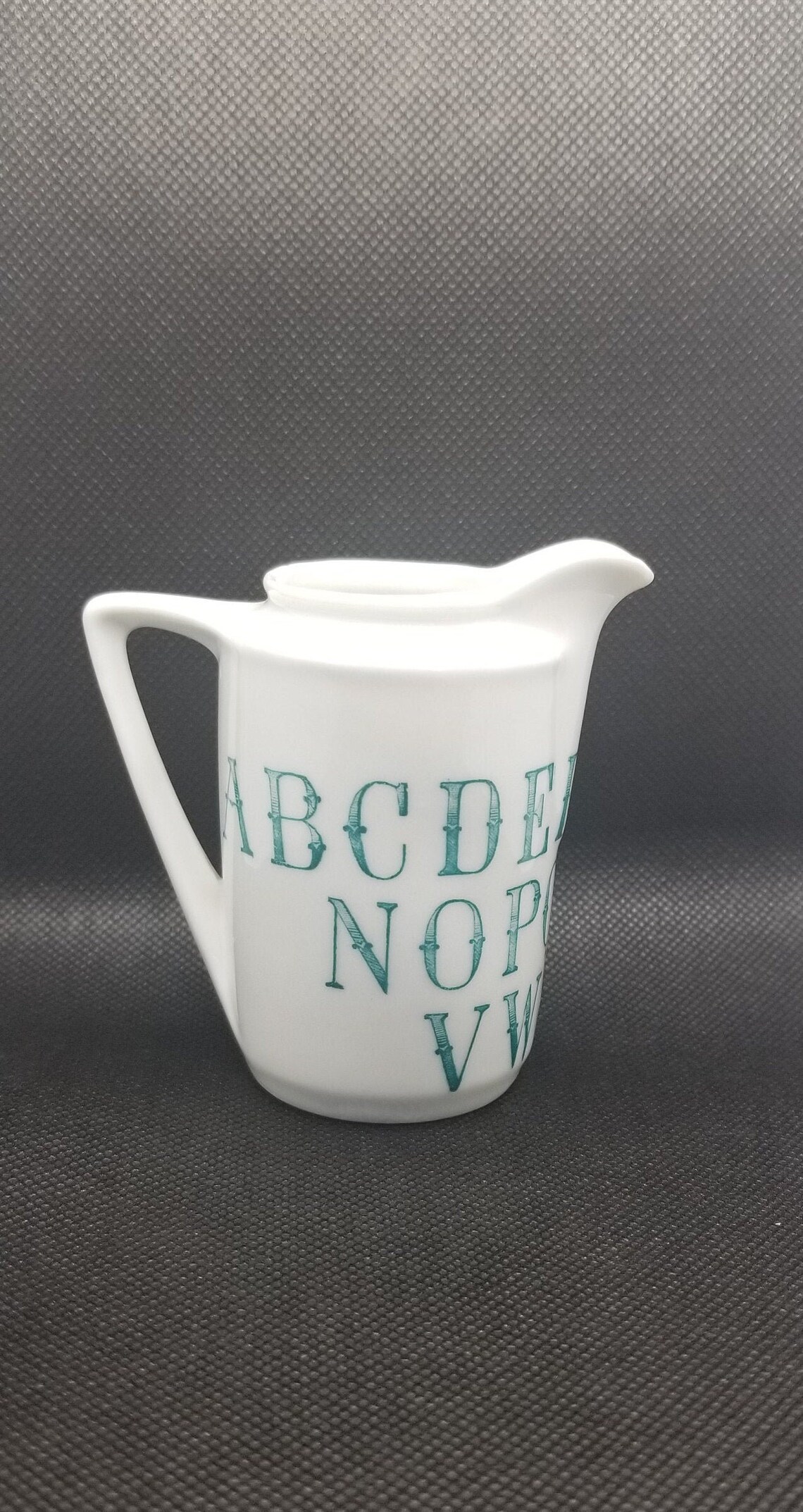 Antique Minature Porcelain Alphabet Pitcher-letter - Etsy