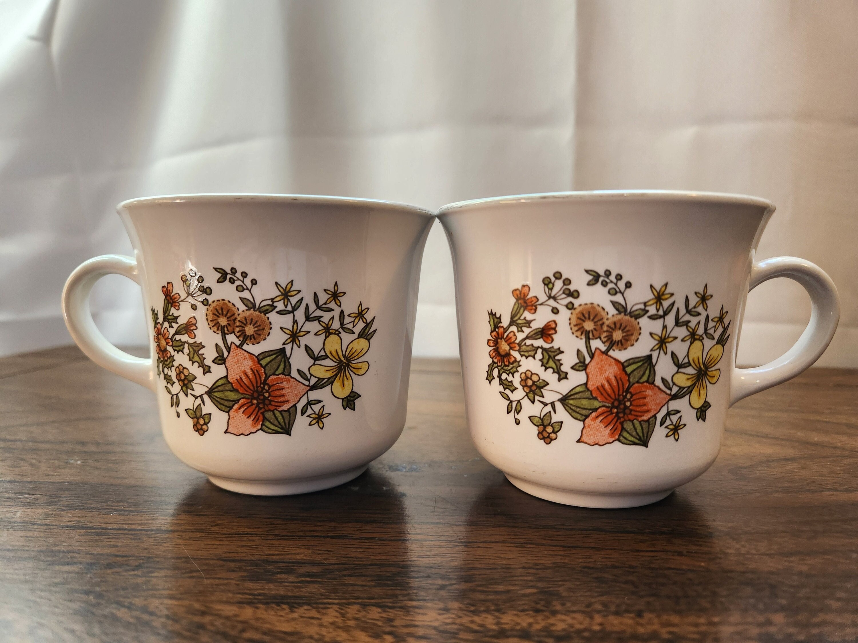 Indian Summer Corelle by Corning Tea Cups, Set of 2, 8 OZ, Yellow ...