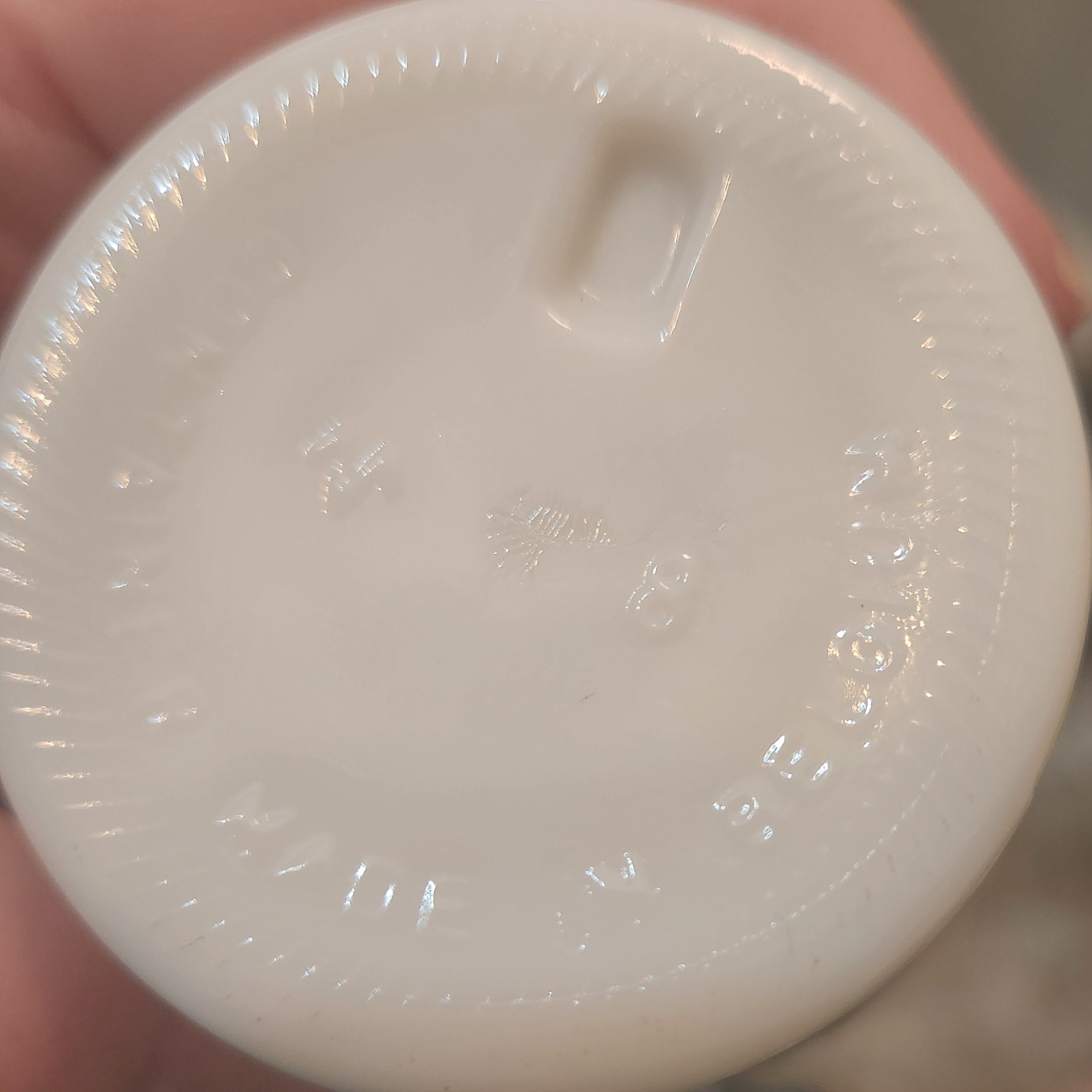 Milk Glass Mustard Jar, Ariel Opaline Container, Japanese Inspired ...