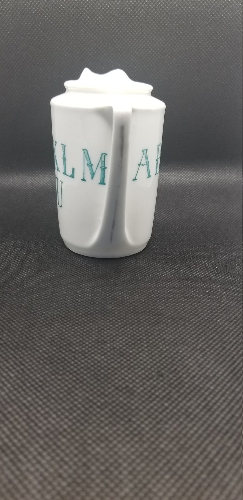 Antique Minature Porcelain Alphabet Pitcher-letter - Etsy