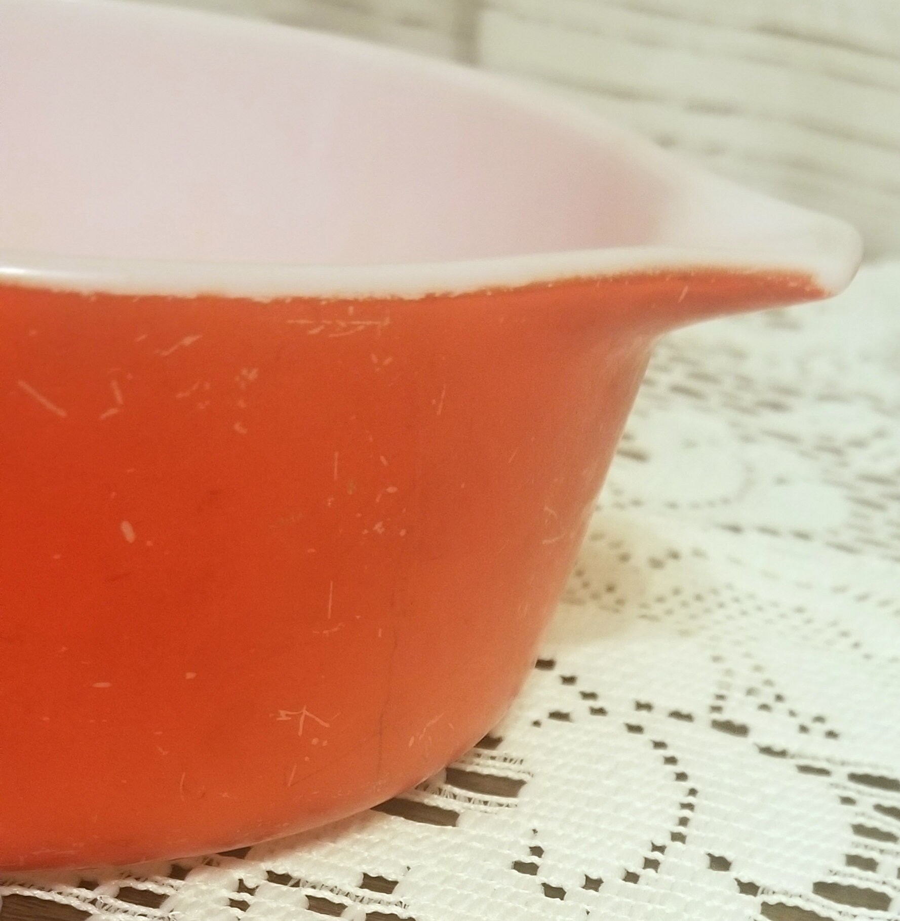 Red Pyrex 1.5 PT Casserole Baking Dish Ovenware 1950s, 472, Vintage ...