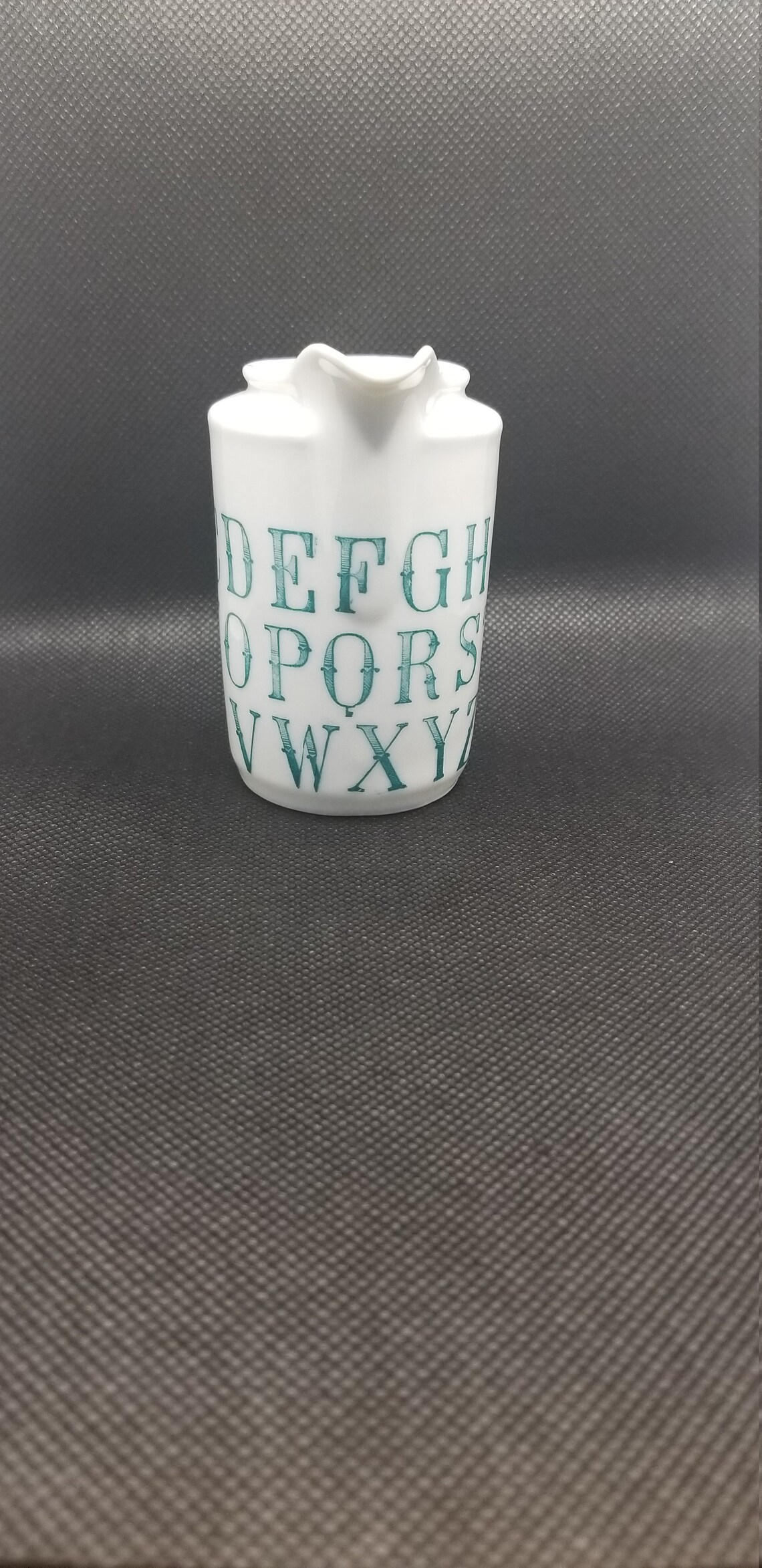 Antique Minature Porcelain Alphabet Pitcher-letter - Etsy