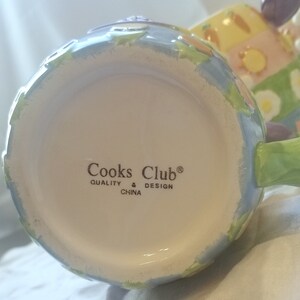 Cooks Club Spring Mugs With Easter Bunny Rabbit, Set of 4 Striped Cups ...
