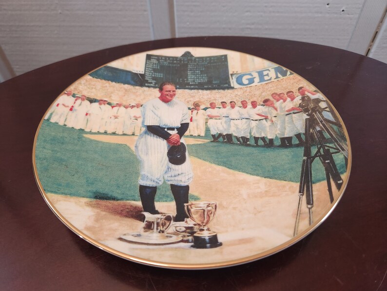 Lou Gehrig the Luckiest Man Collectible Plate, Limited Edition, the ...
