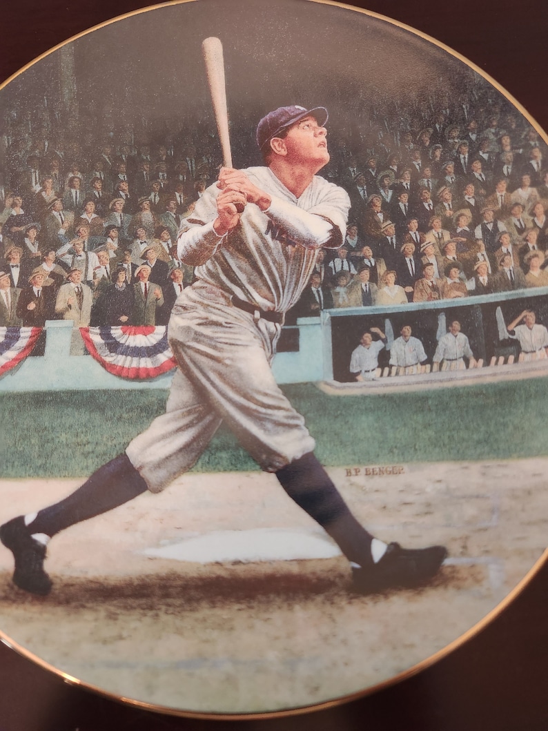 Babe Ruth: the Called Shot Collectible Plate Limited Edition - Etsy