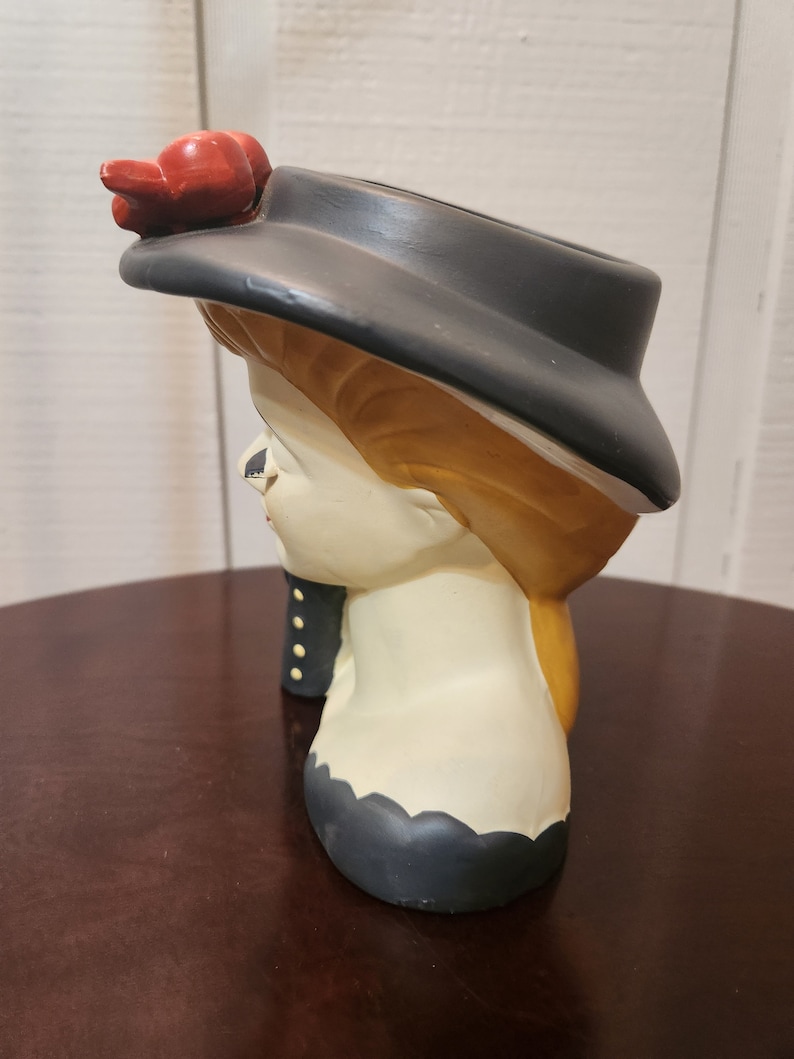 Large Nippon Lady Head Vase, Long Dirty Blonde / Light Brown Hair ...