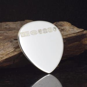Solid Sterling Silver Fat Jazz Guitar Pick 1.20mm Thick - Etsy