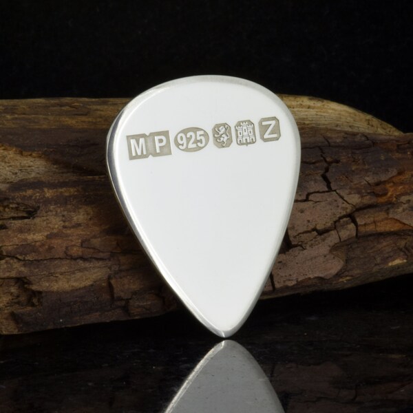 Silver Guitar Picks - Etsy