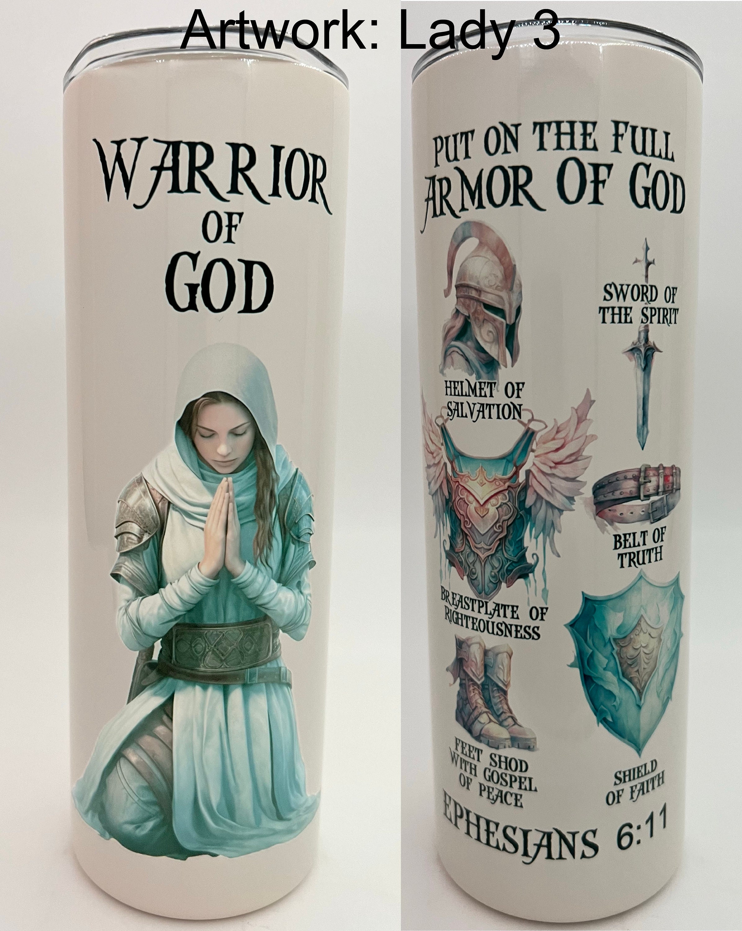 Armor of God Tumbler Warrior of GOD Cup Ephesians 6:11 Tumbler ...