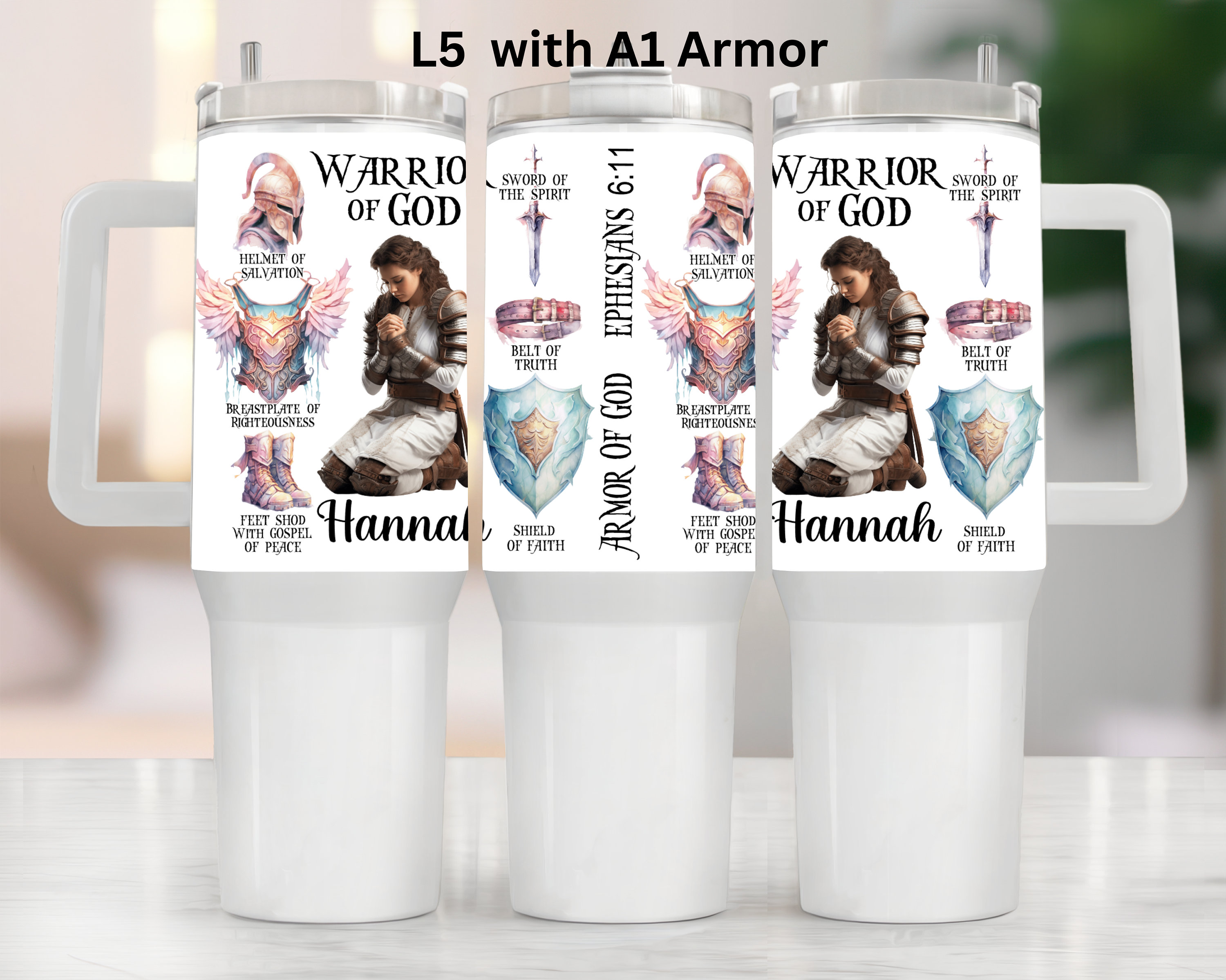 Armor of God Tumbler Warrior of GOD Cup Ephesians 6:11 Tumbler ...