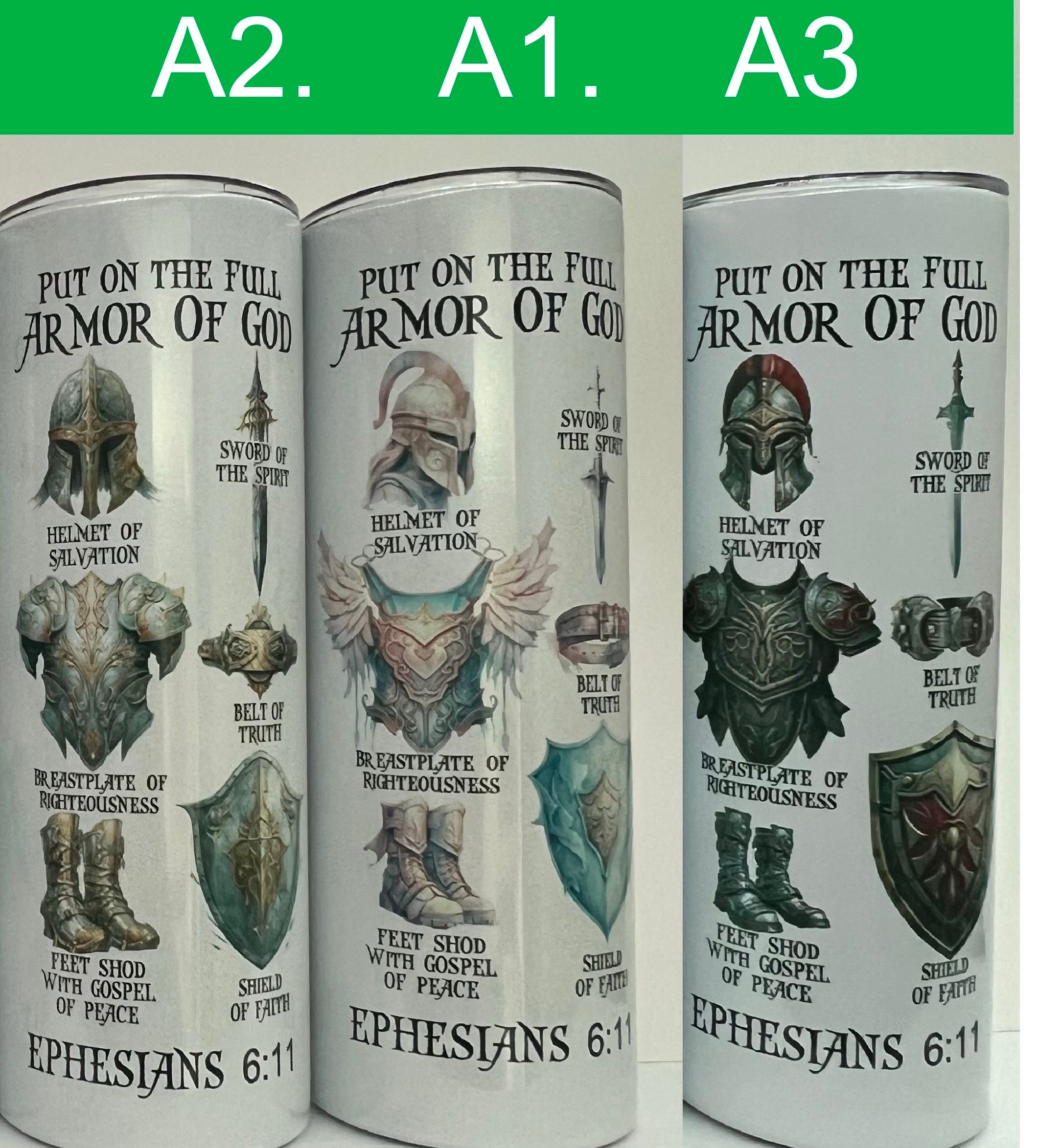 Armor of God Tumbler Warrior of GOD Cup Ephesians 6:11 Tumbler ...