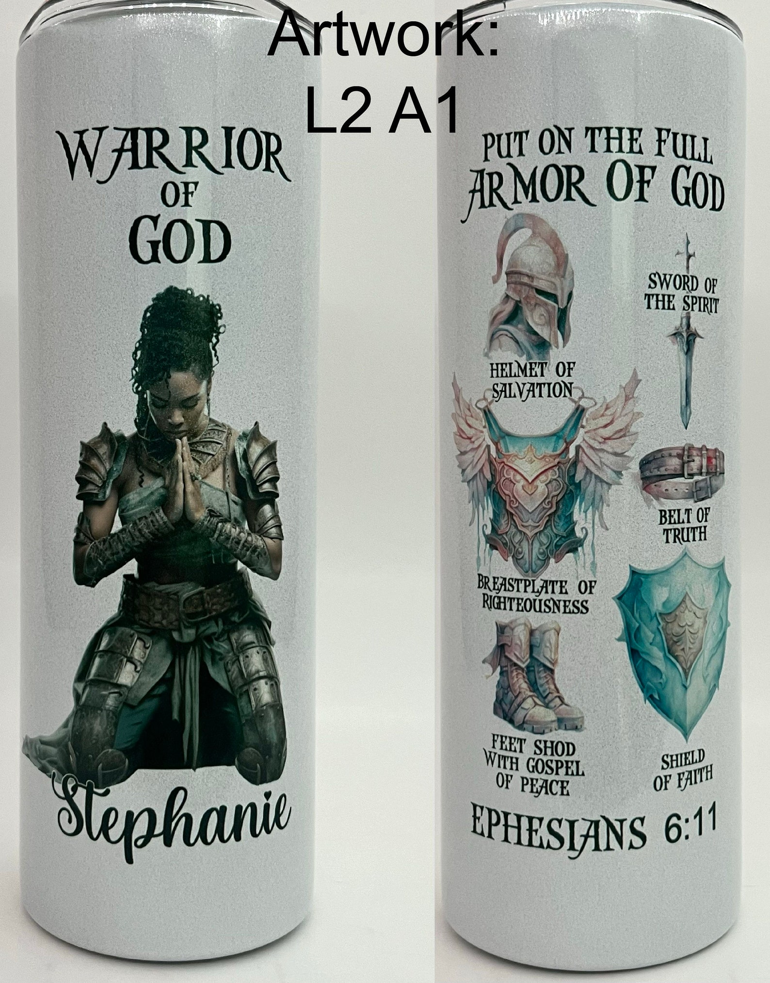 Armor of God Tumbler Warrior of GOD Cup Ephesians 6:11 Tumbler ...