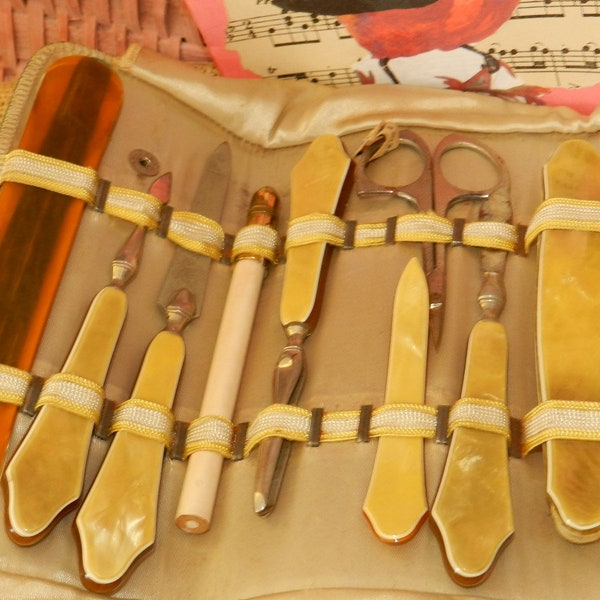 Antique Manicure Set - Etsy