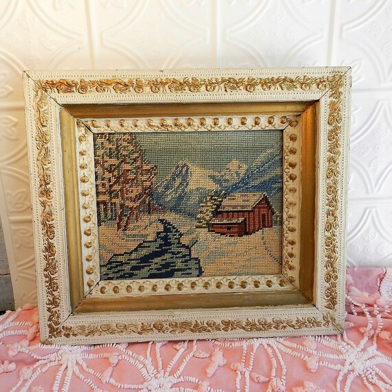 FRENCH COUNTRY SHADOW Box/winter Scene - Etsy