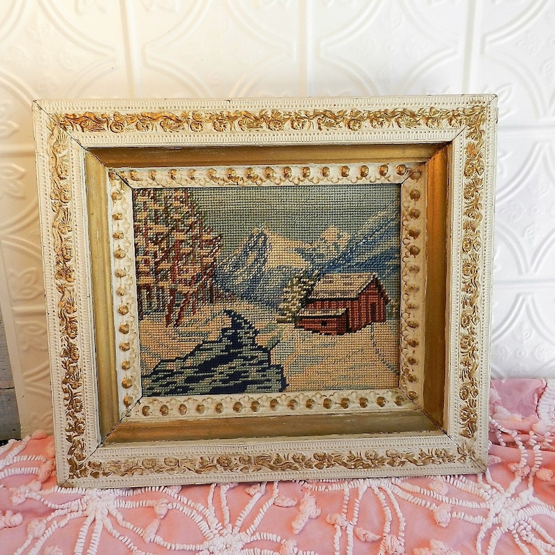 FRENCH COUNTRY SHADOW Box/winter Scene - Etsy