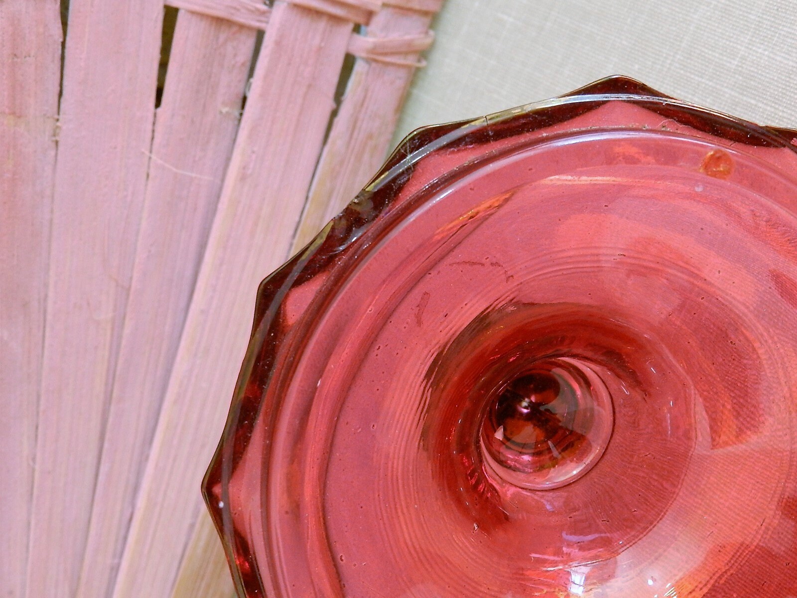 HAND PAINTED PINK Compote With Lid - Etsy