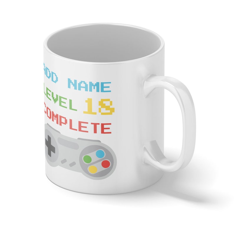 Personalised Level Up Mug Drink & Barware Kitchen & Dining etna.com.pe