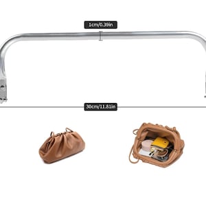 12"(30cm) Metal Bag Frame Doctor Bag Frame DIY Backpack Frame Travel ...