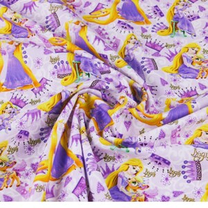 Rapunzel Fabric Disney Princess Fabric Snowwhite Soft Kids Cotton Cloth ...