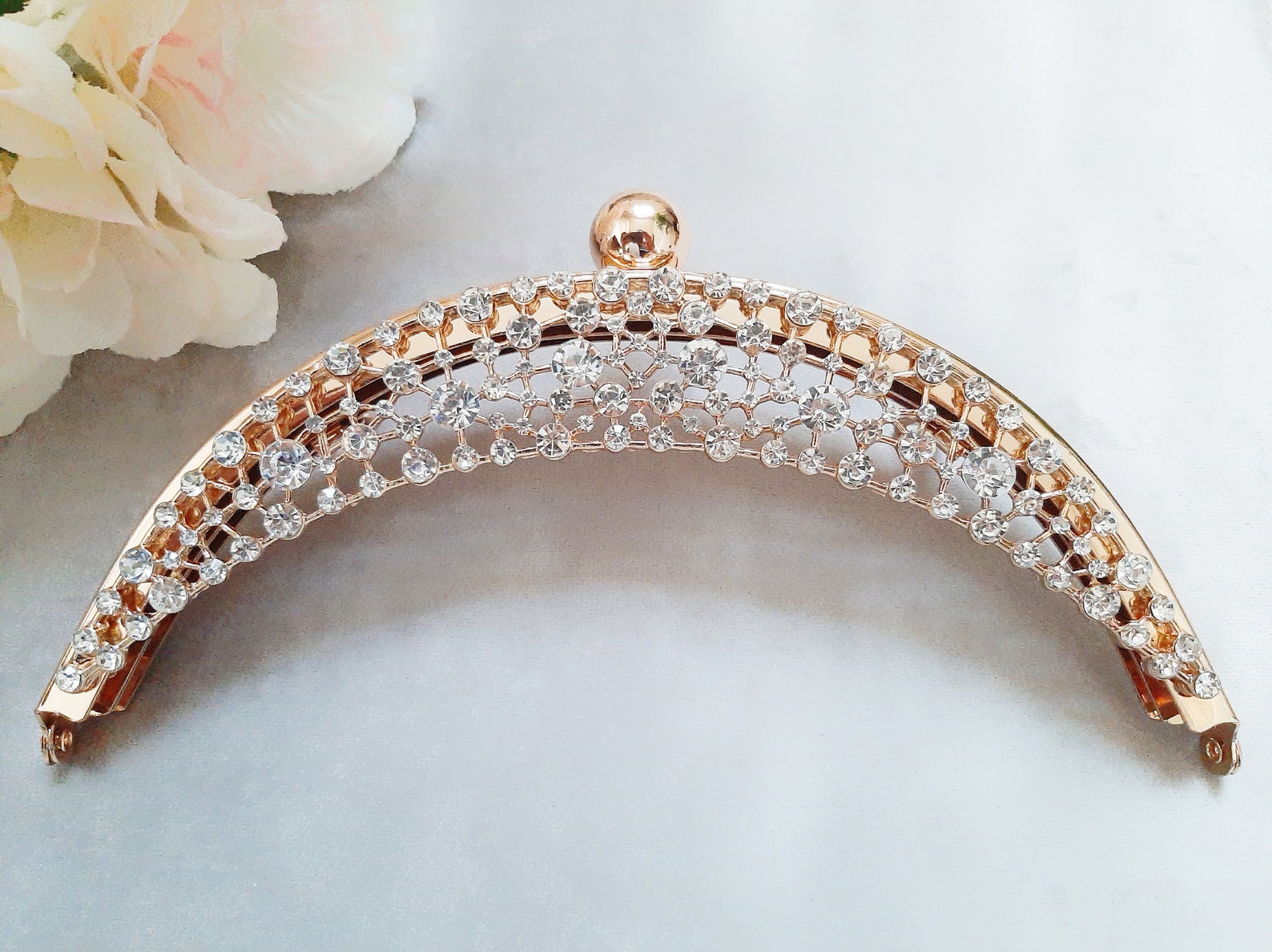 Gorgeous Sparkling Kiss Lock Purse Frame Include a FREE - Etsy