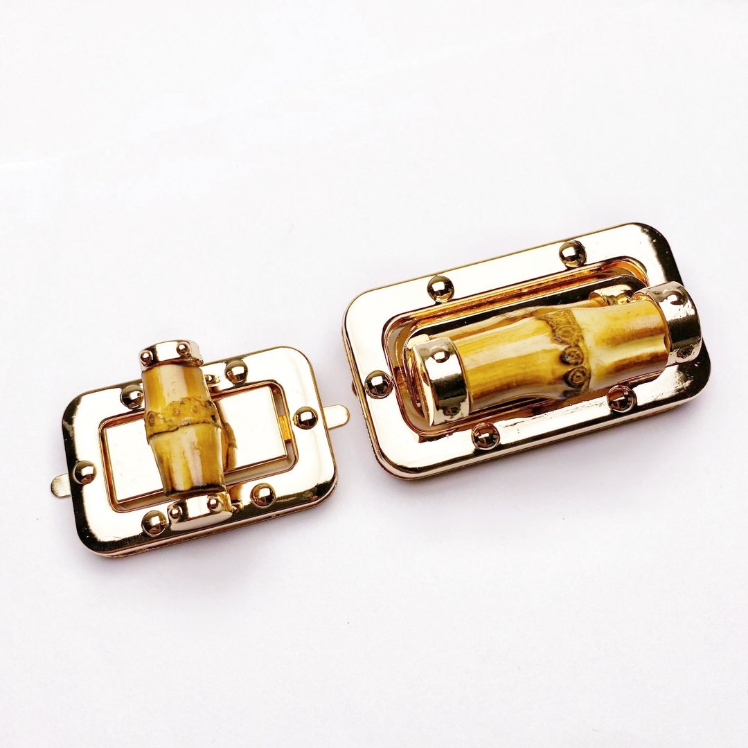 2 Sizes Bamboo Lock for Bag and Purse Making Handbag Replacement ...