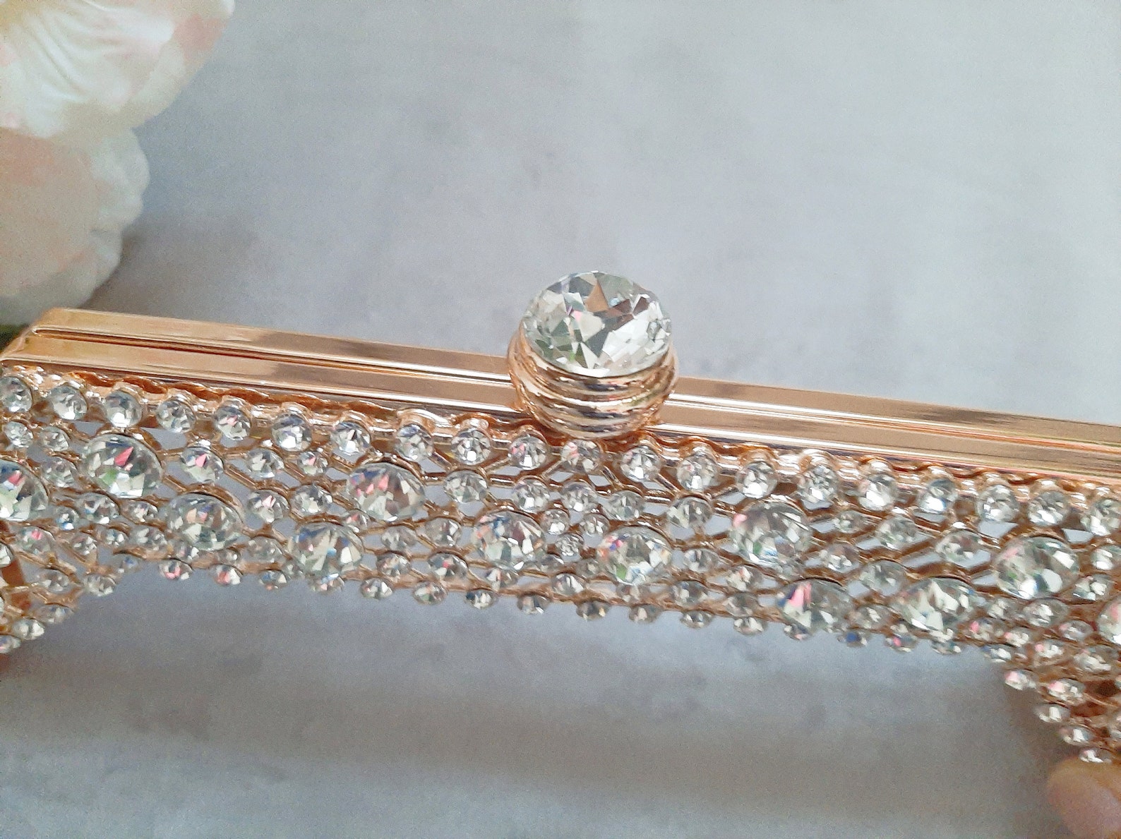 Gorgeous Sparkling Kiss Lock Purse Frame Include a FREE - Etsy