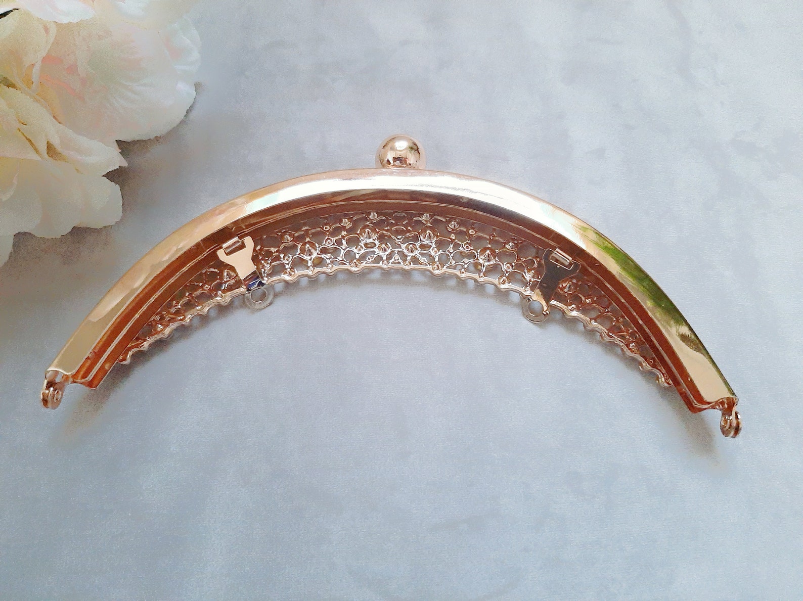 Gorgeous Sparkling Kiss Lock Purse Frame Include a FREE - Etsy