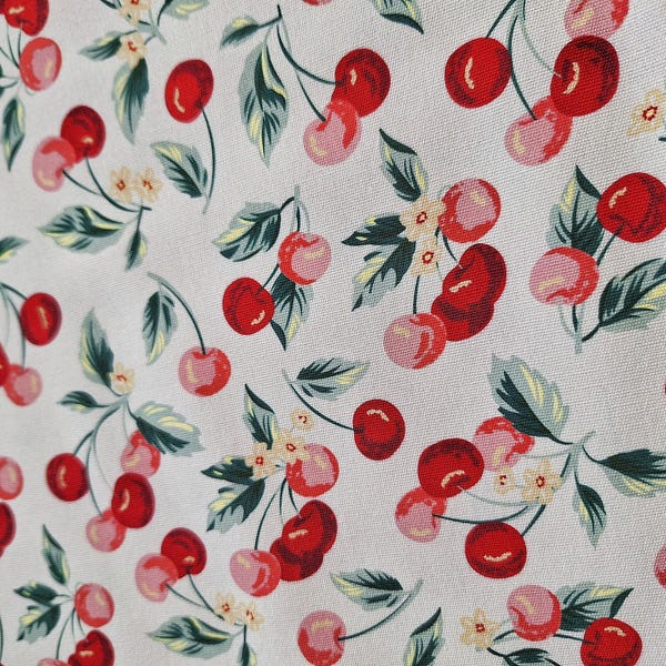 Cherry Fabric - Etsy
