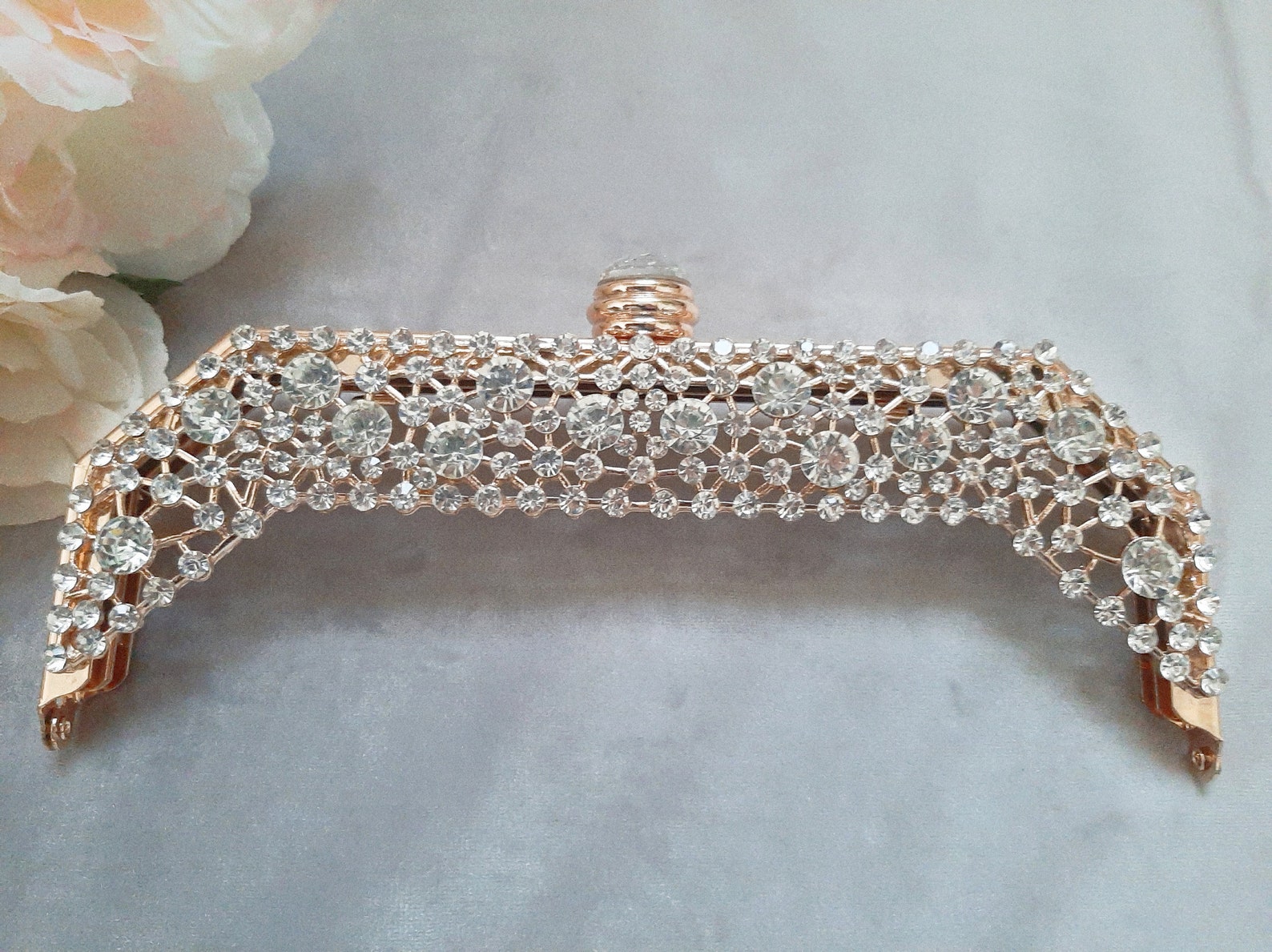 Gorgeous Sparkling Kiss Lock Purse Frame Include a FREE - Etsy