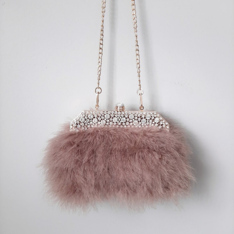 Ostrich Feather Purse - Etsy