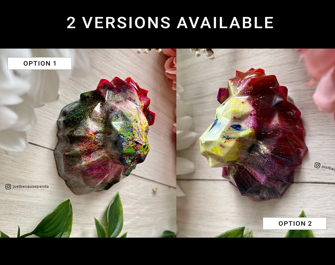 Geometric Lion Head / Lion Head Figure / Lion Mini Art / Gift for ...