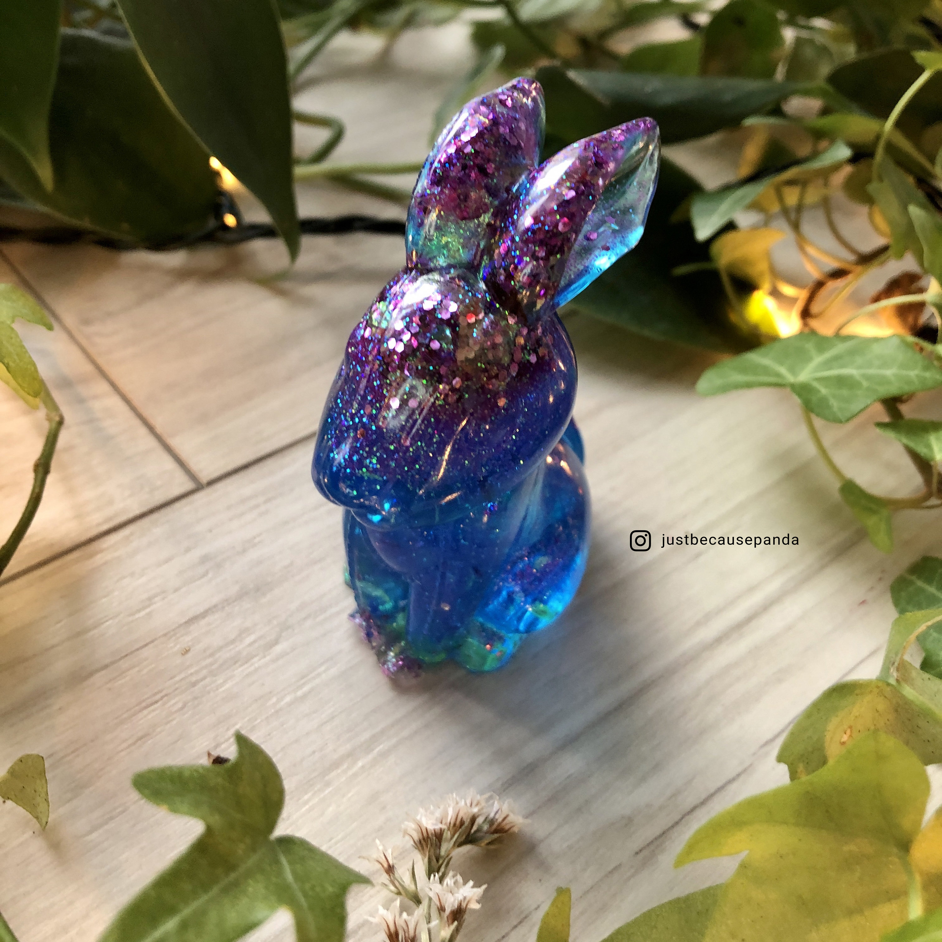 Magical Bunny Bunny Resin Figurine Handmade Cute Decoration | Etsy