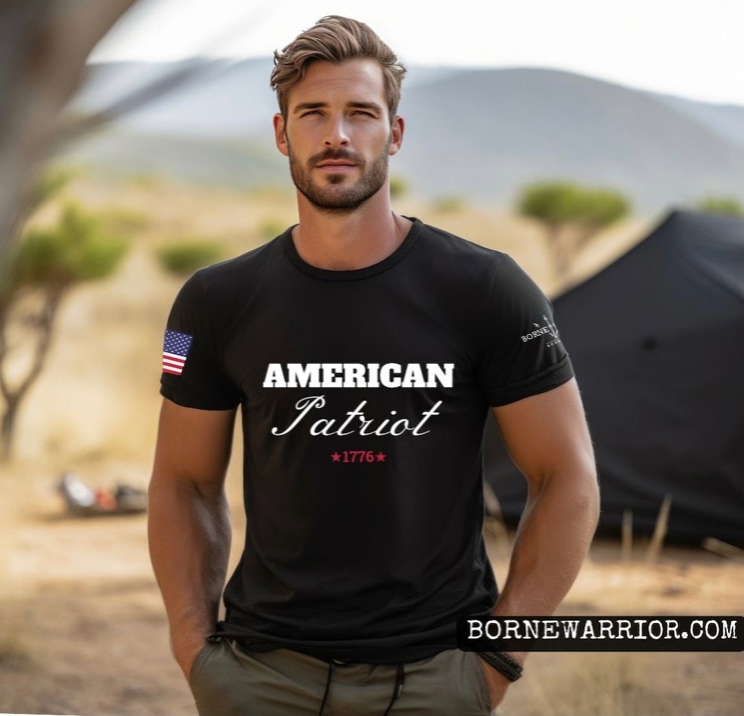 AMERICAN Patriot 1776 T-shirt, Range Shirt, Veteran Clothing, Military ...