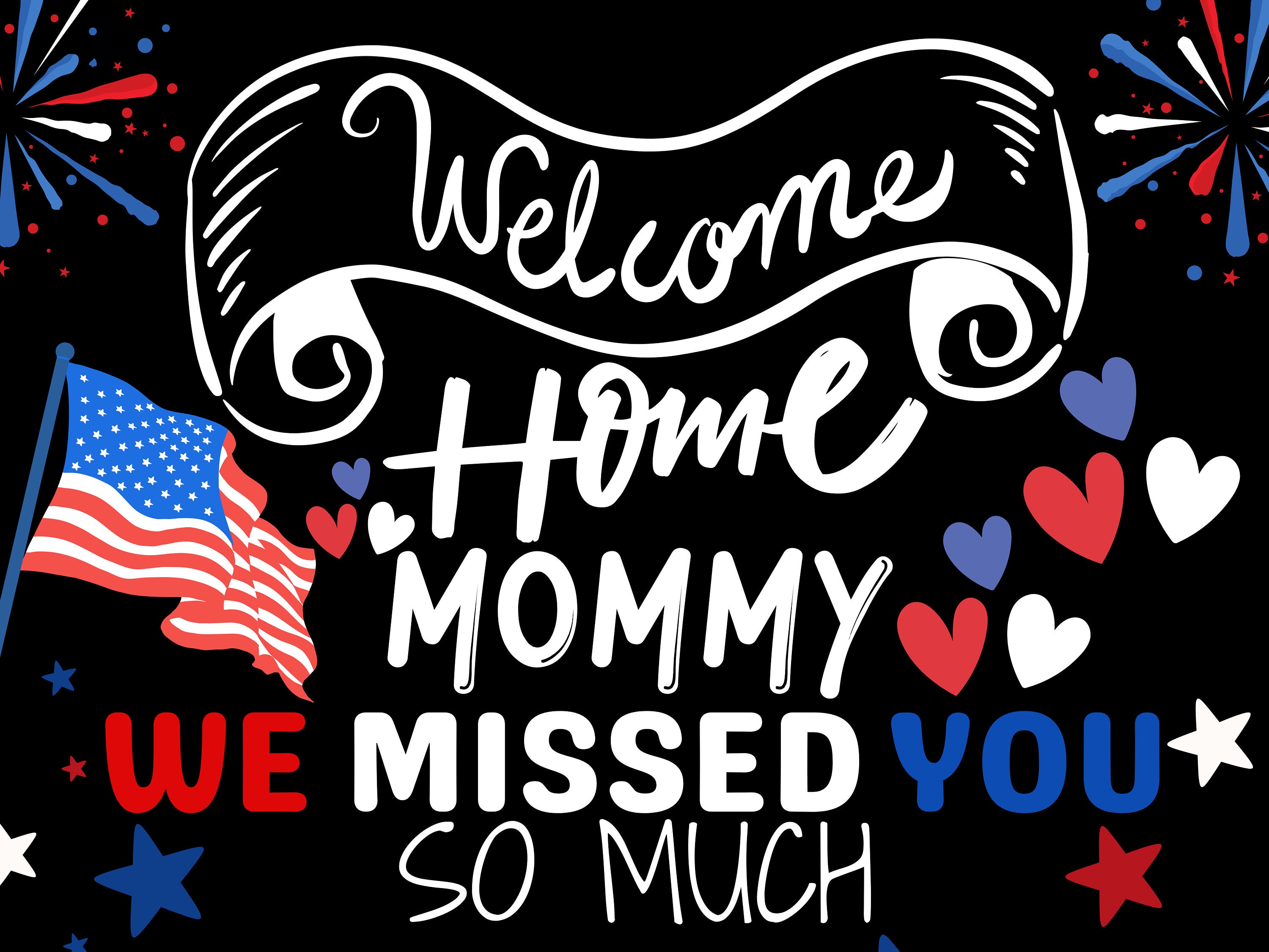 Welcome Home Printable Poster, Military Homecoming, Deployment, Welcome ...