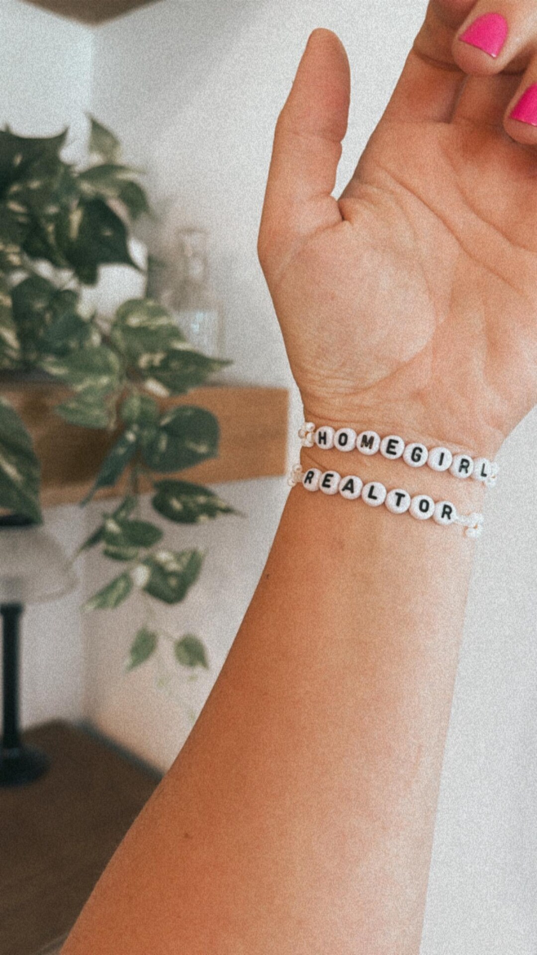 Realtor Beaded Daisy Elastic Stacker Bracelet - Etsy