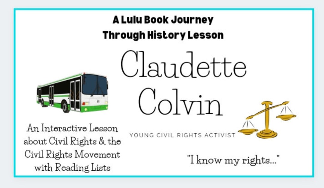 Claudette Colvin Interactive Lesson With Book Lists: Digital Download ...