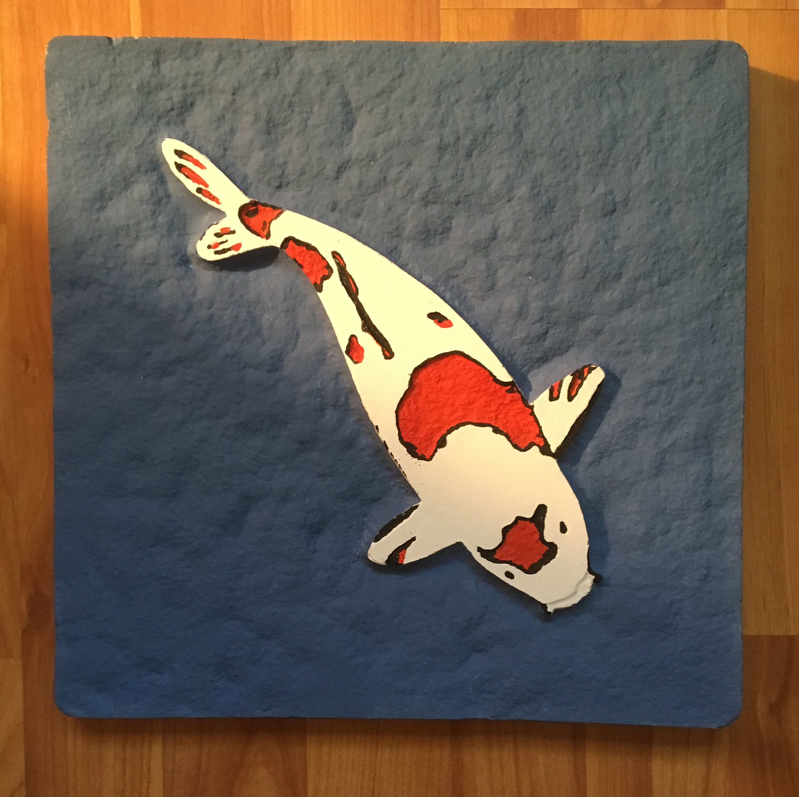 Custom Painted Koi Fish Concrete Decorative Stepping Stone for - Etsy