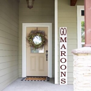 Wooden Sign Go Maroons | Etsy