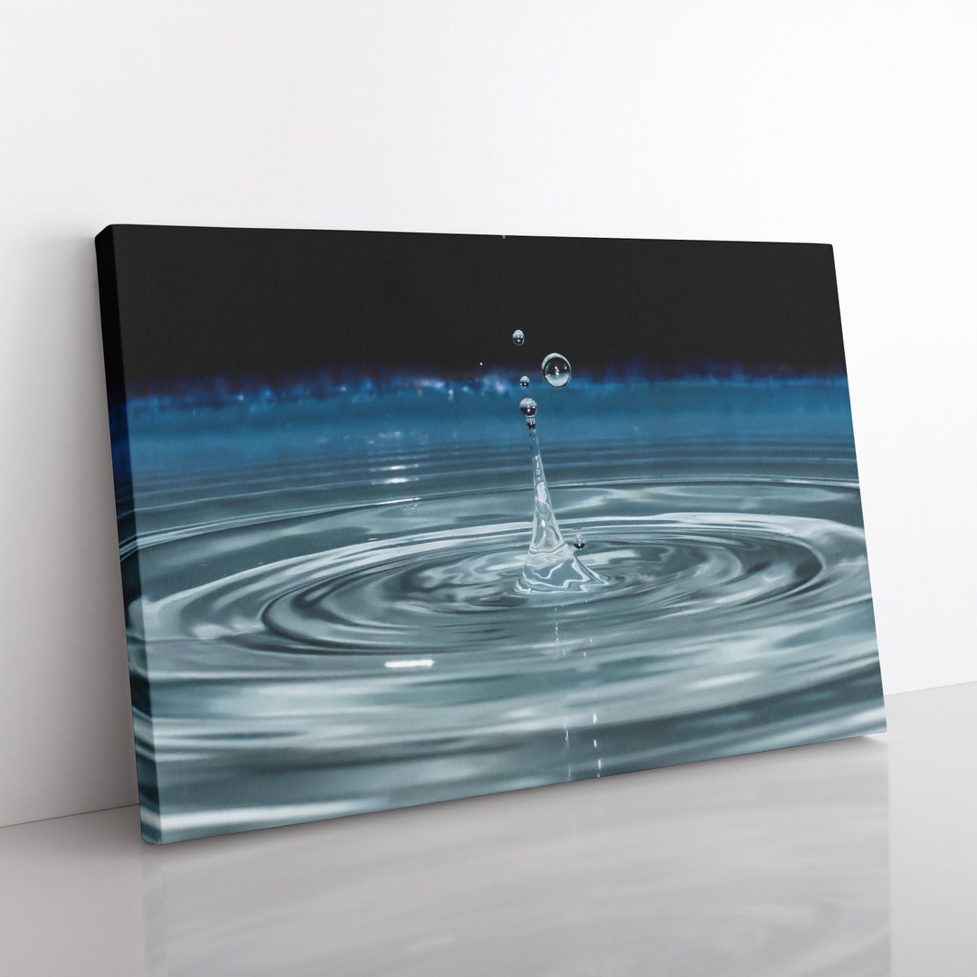 Rain Drops Splatter, Art for Above Tub, Canvas Prints, Macro ...