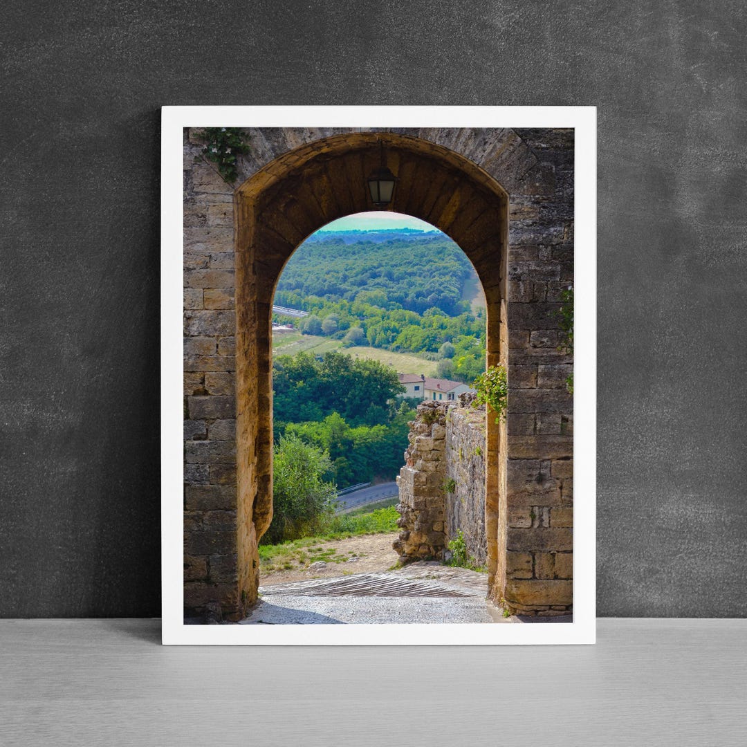 Tuscan Archway Print – Italian Countryside Photography, Rustic Tuscany ...