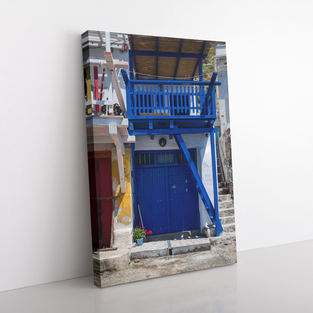 Boathouse Art Canvas | Milos Greece, Coastal Decor, Greece Photography ...