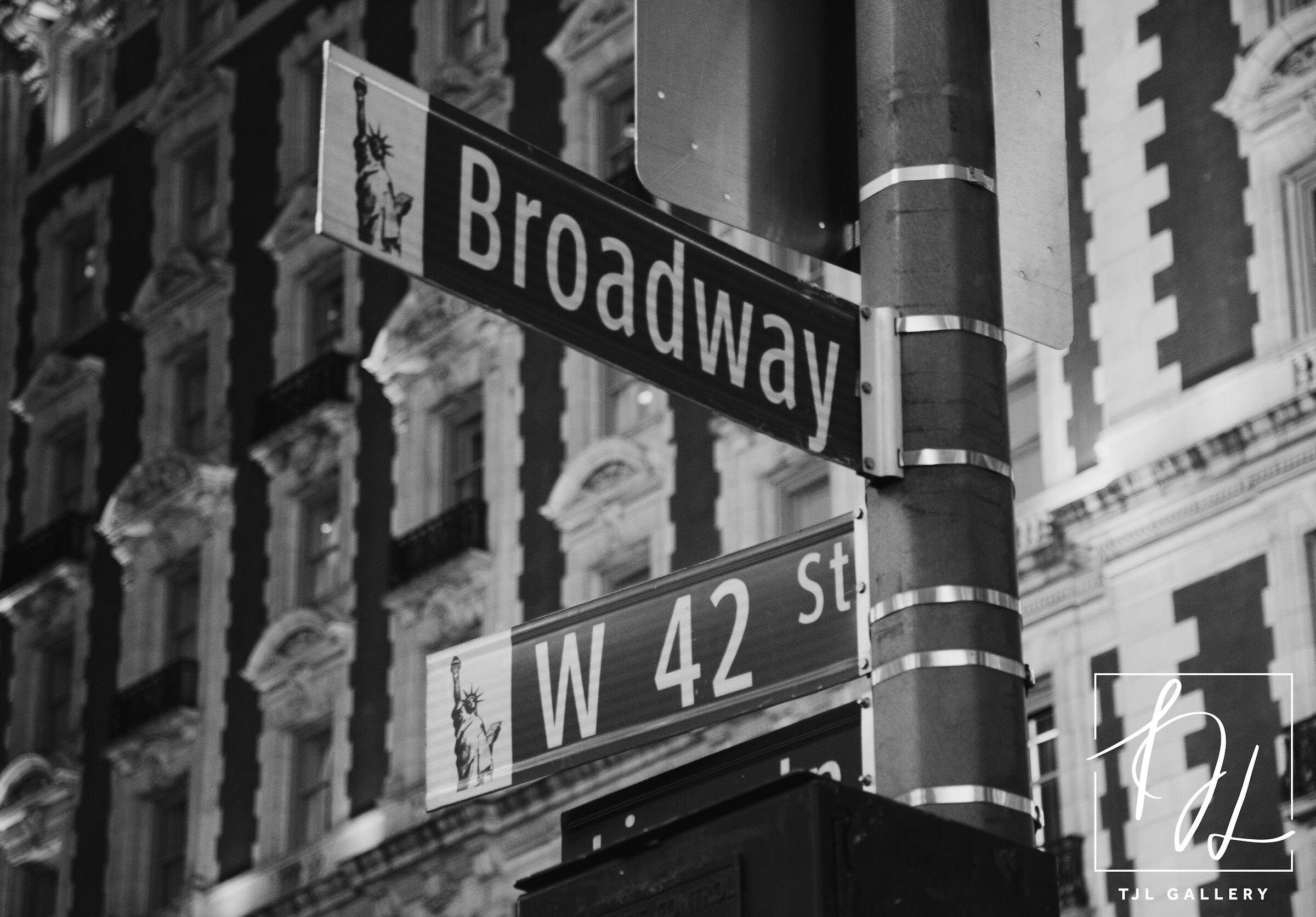 Broadway Sign Photography Print, Black and White New York Art - Etsy