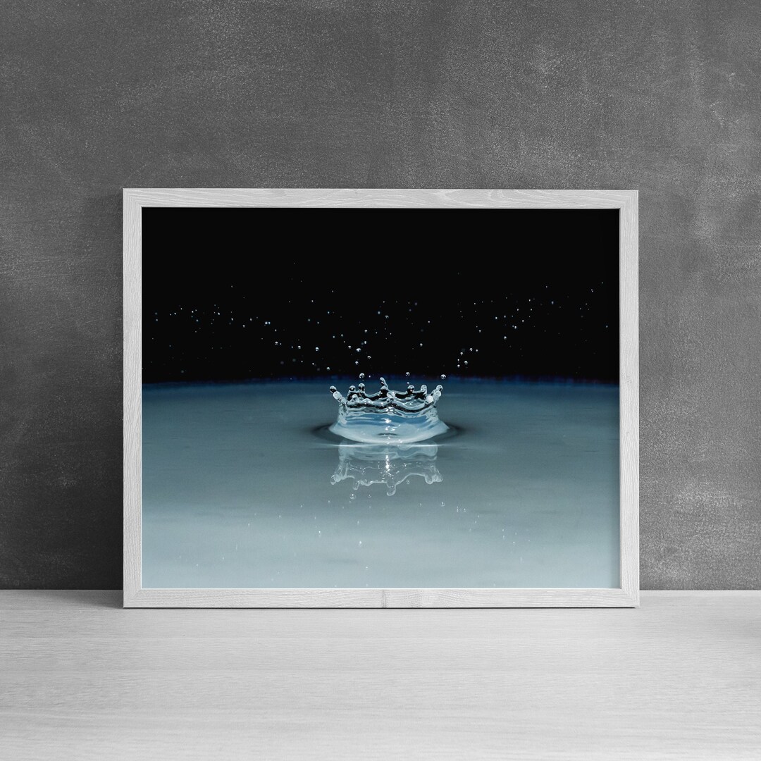 Water Splash Art Print, Fine Art Photography, Abstract Water Art, Macro ...