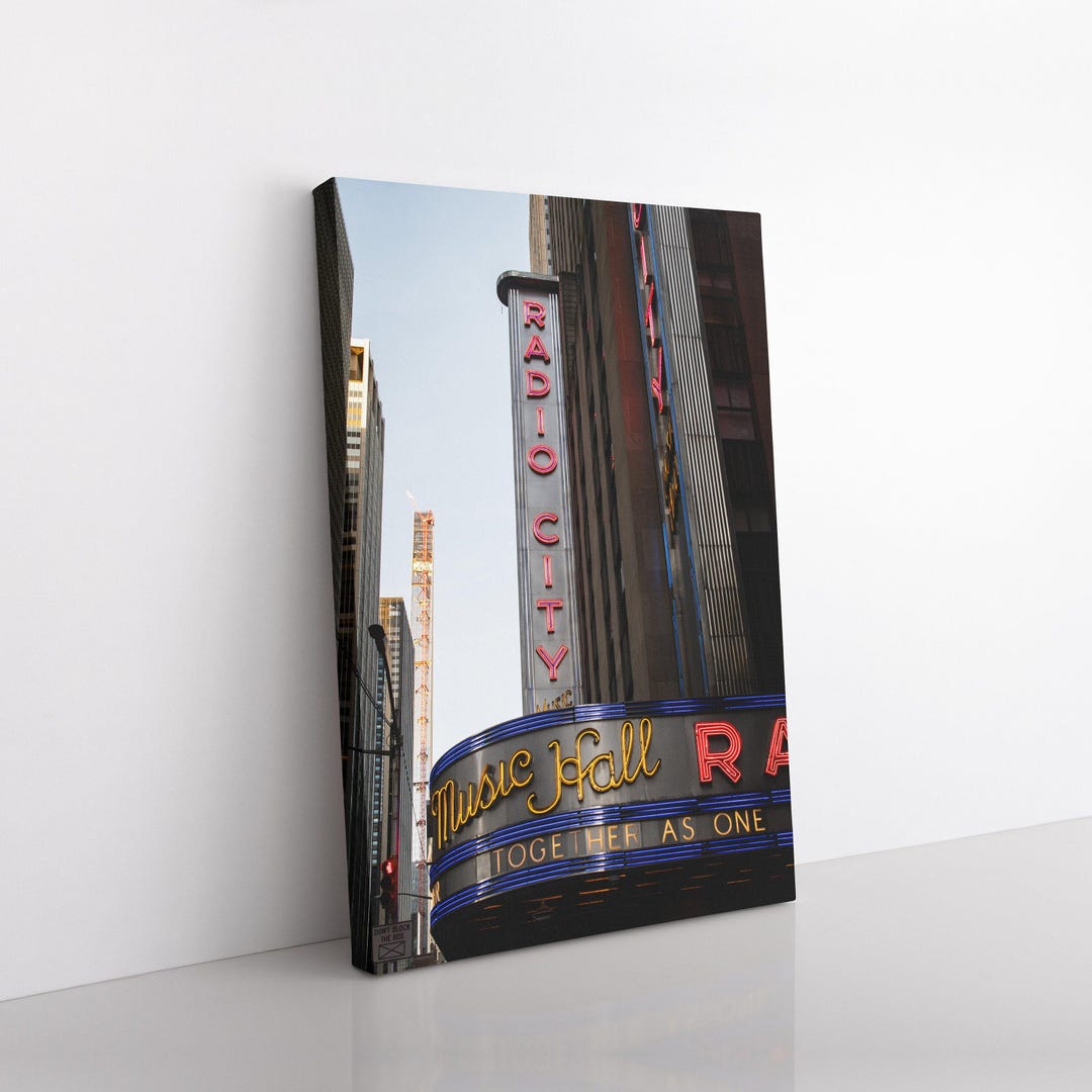 Radio City Music Hall Canvas Print, New York City Photography - Etsy