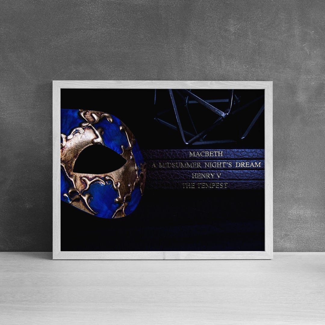 Shakespeare Art Print, Theater Mask Photography, Fine Art - Etsy
