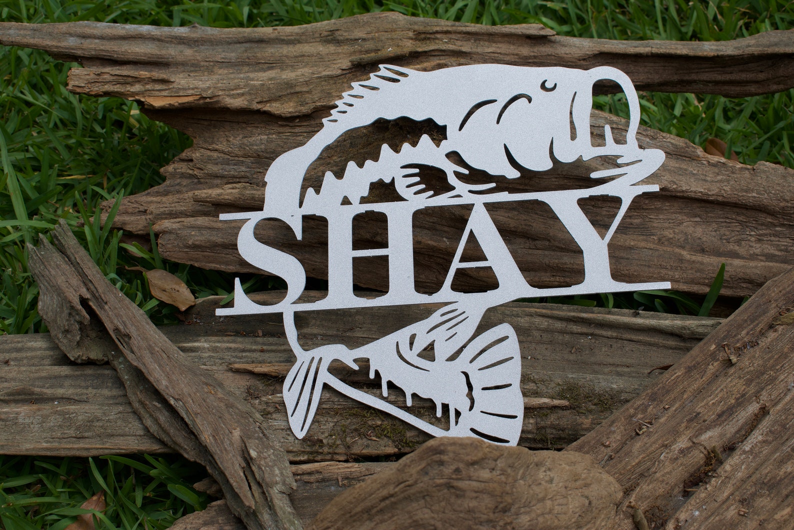 Custom Metal Name Sign, Fisherman Gift, Housewarming Gift, Fishing Shop ...
