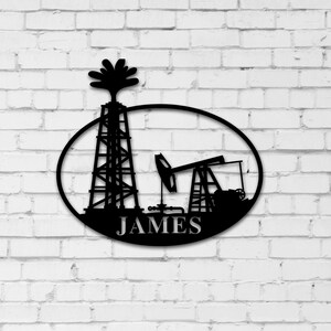 Custom Oilfield Sign, Oilfield Decor, Oil Pump Sign, Oil Rig Sign ...